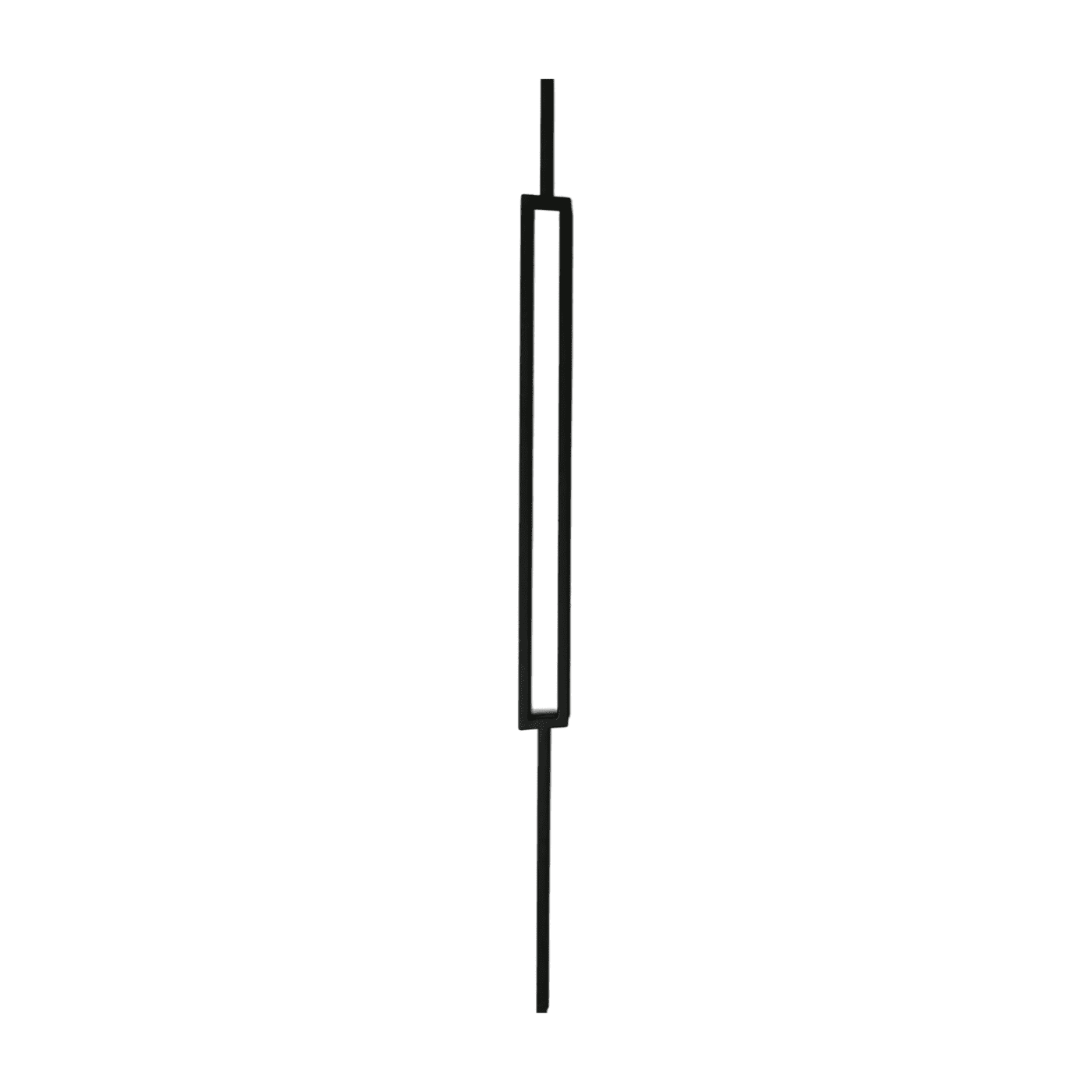 Single Narrow Rectangle Metal Picket